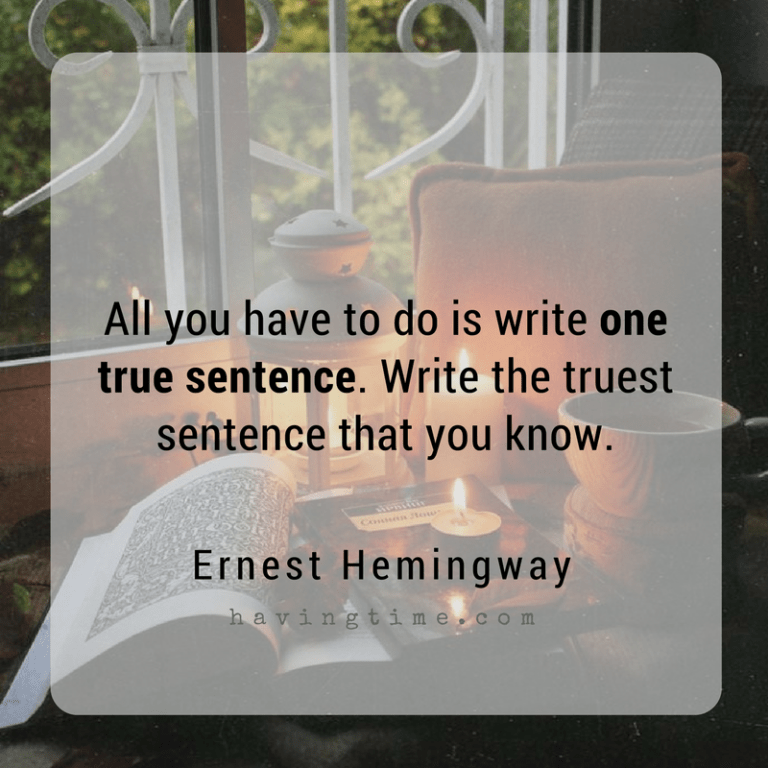 29 Best Quotes of Ernest Hemingway to Live By — HavingTime